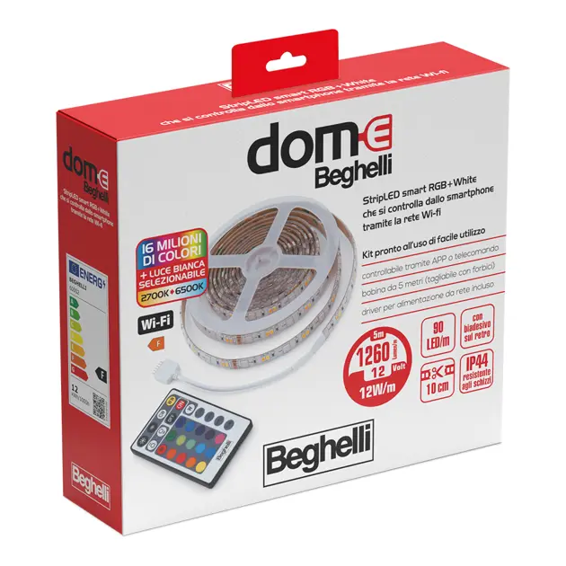 Strip LED: Dom-e Strip LED RGBW CCT Dynamic 2700K 6500K Lighting